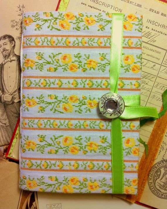 Yellow flowers Journal notebook diary Writing journal with