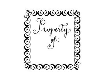 Property of stamp | Etsy