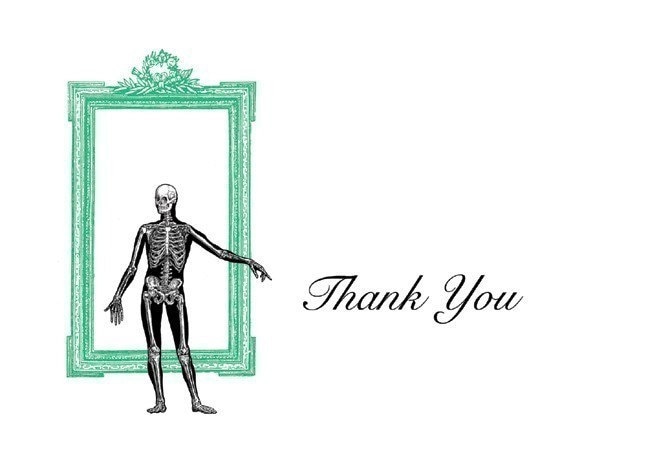 Skeleton Thank You Set of 6