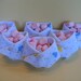 20 Pastel Heart Mini Diapers For Baby Shower by BabyShowerDiapers