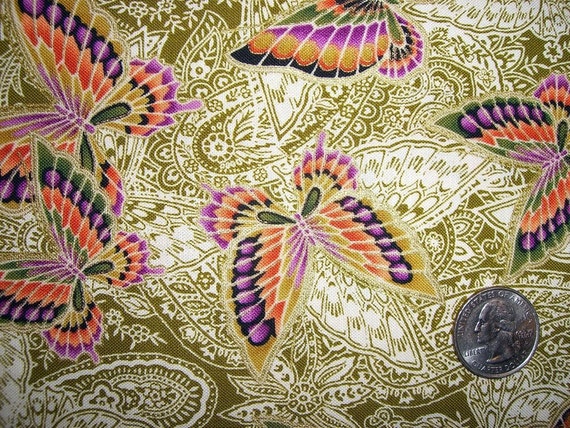 Fabric 1 yard Butterflies Robert Kaufman