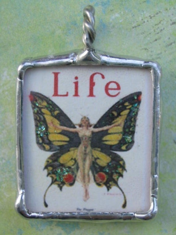 vintage Life magazine cover butterfly flapper