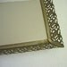 Vintage Vanity Mirror Tray Rectangular Scrolled Floral Metal