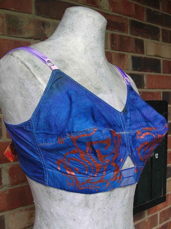 Blue Burlesque Bullet Bra