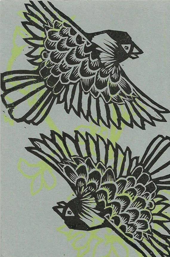 diving sparrow card