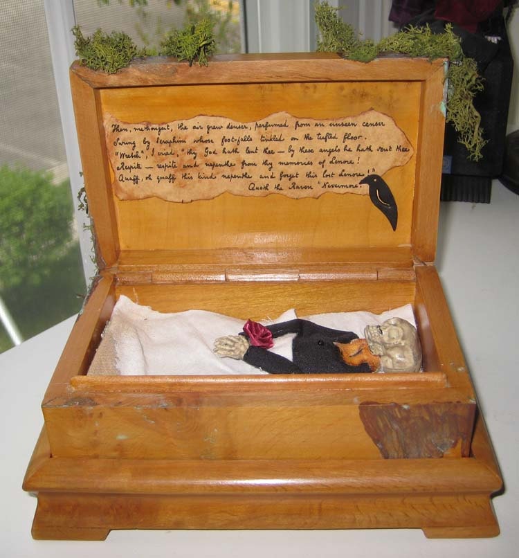 AlTerEd aRt TOmB OF THE rAvEn EdGaR A. pOe by SauvageRavenCreation