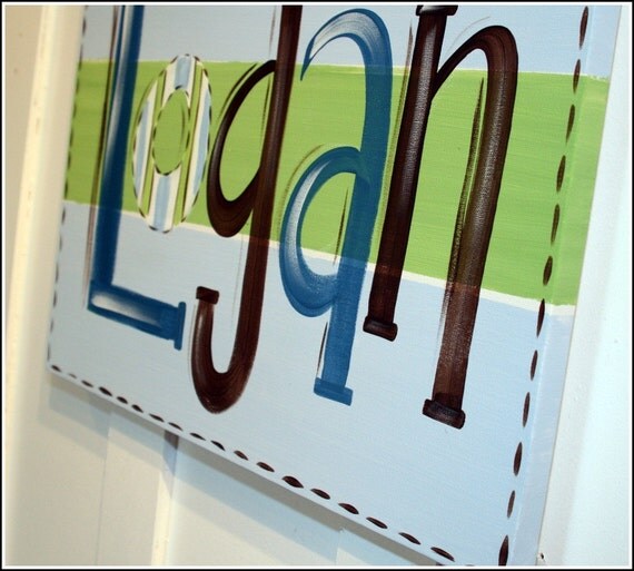 Items similar to Custom Hand Painted Name Sign on Etsy