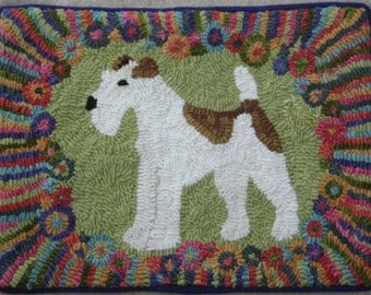 Rug Hooking PATTERN Primitive Rabbit Bunny