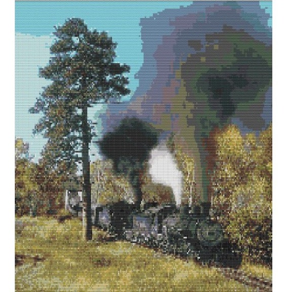 Steam Train Approach bead pattern for loom or peyote