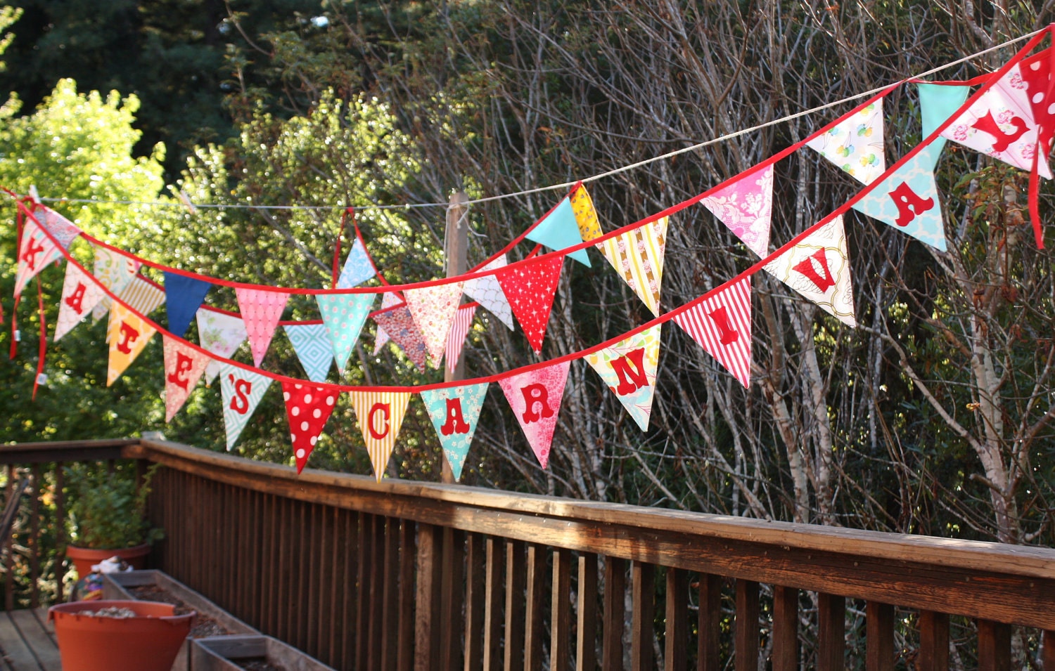 Vintage Circus Carnival Bunting Flag Banner Ready To Ship