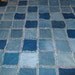 Recycled Blue Jean Denim Rag Quilt Pink and Green Flannel