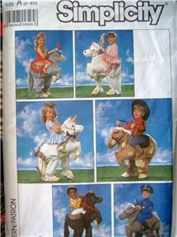 SIMPLICITY 9395 STEP IN HORSE / UNICORN COSTUMES PATTERN 2