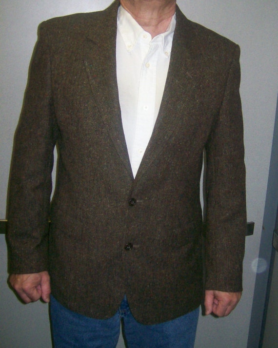 Irish WOOL Donegal Tweed Sport Coat Made in Ireland by 11karri