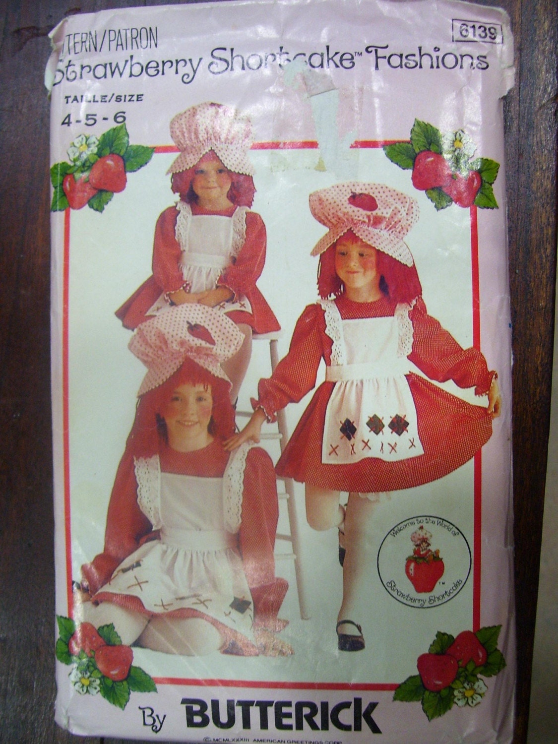 Strawberry Shortcake Pattern Butterick 6139 size by runningalarm