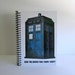 Tardis Doctor Who Notebook Spiral Bound 4 x 6 in by ciaffi