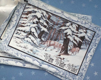 Unique winter scene snow related items | Etsy