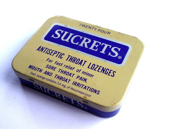 Sucrets Sore Throat Lozenges Vintage by GoodlookinVintage on Etsy