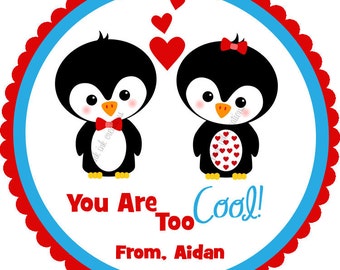 Penguin valentine | Etsy