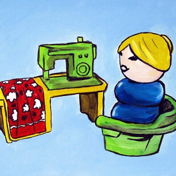 Sewing Love 2 by luckyjackson on Etsy