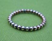 Items similar to Sterling Silver Bead Ring on Etsy