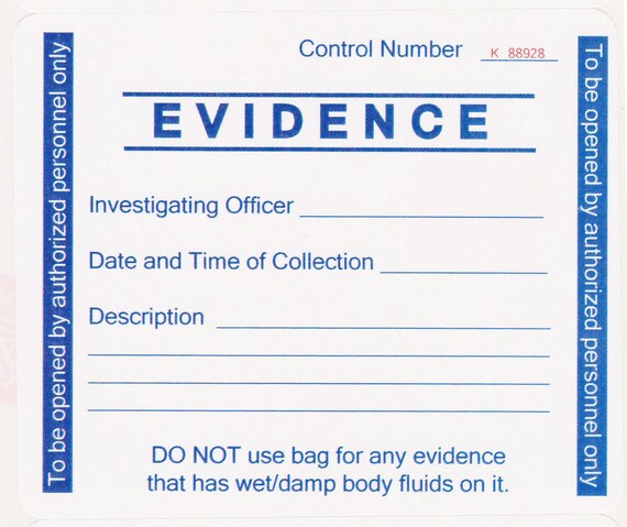 Items similar to EVIDENCE Stickers on Etsy