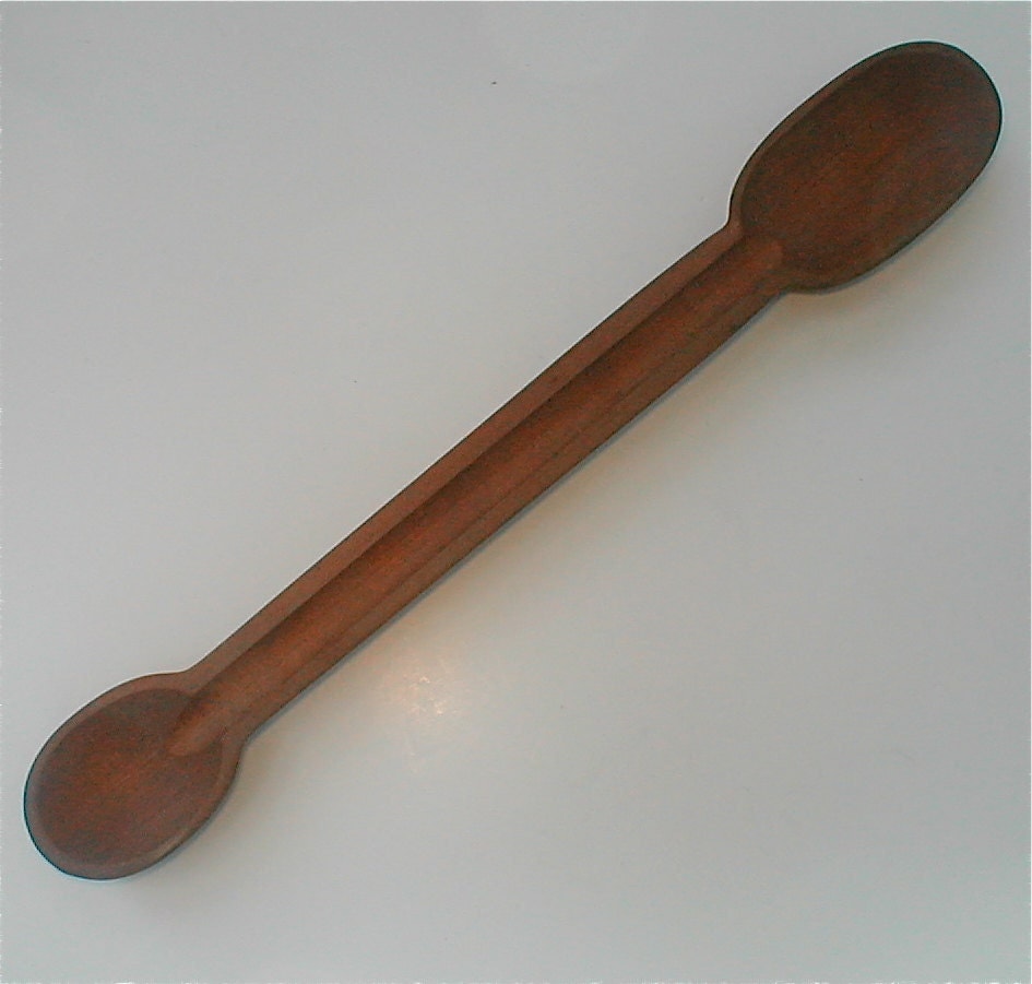 Tasting Spoon – Vintage Wooden Double Ended Spoon – Stir and Sip – Hand ...