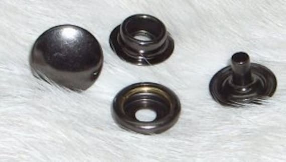 Line 24 Snaps Black Plated Pk 100 for leather or fabric