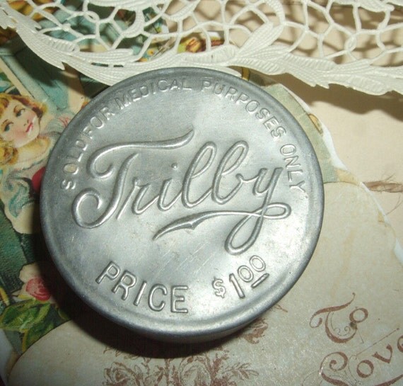 Vintage Trilby Medicine Tin