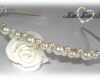 Silver alice band | Etsy