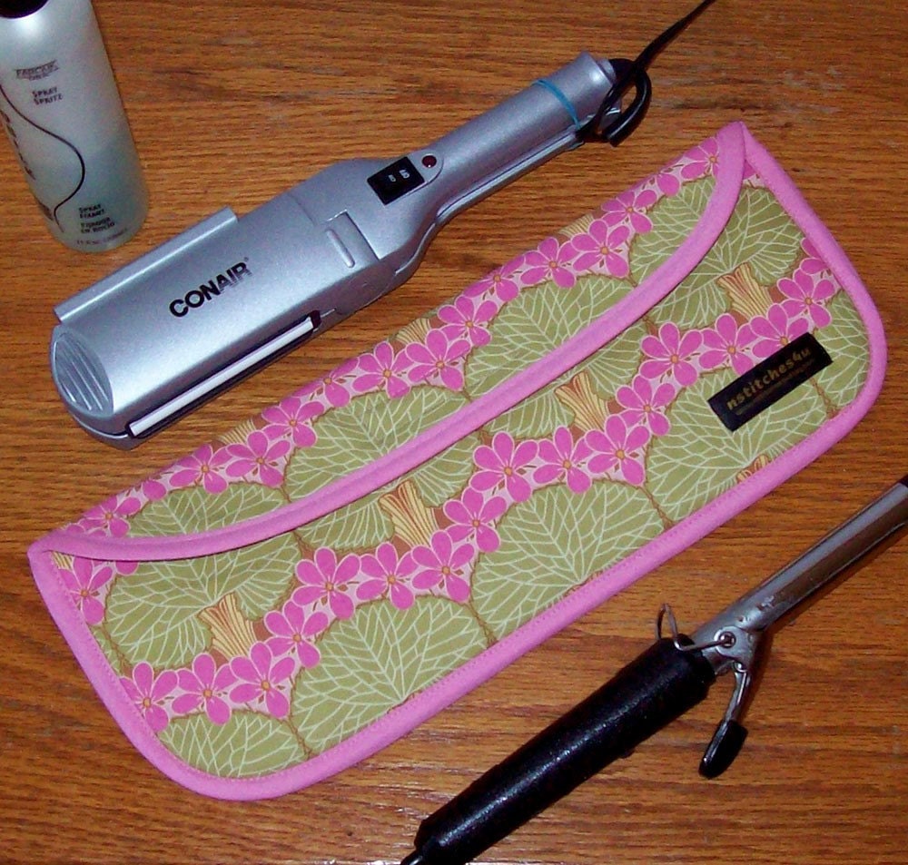 Curling Iron Case / Straightening Iron / Flat Iron by nstitches4u