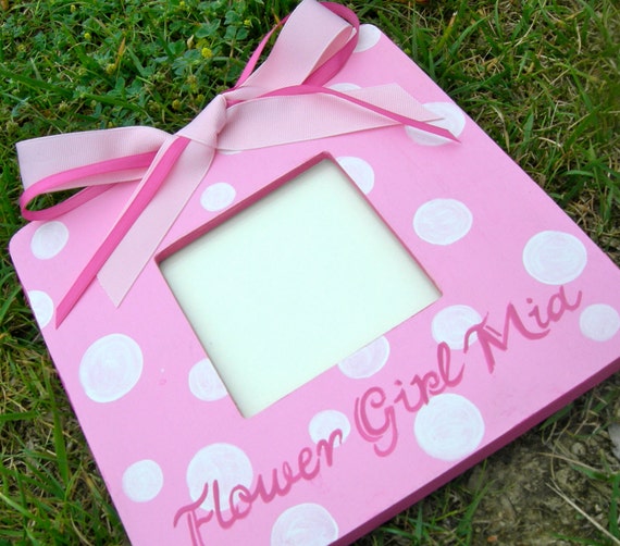Items similar to Custom Designed Flower Girl Photo Keepsake Frames on Etsy