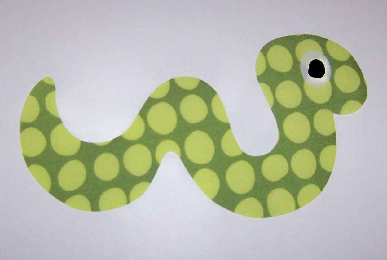 Fabric Applique TEMPLATE Pattern ONLY Snake by etsykim on Etsy