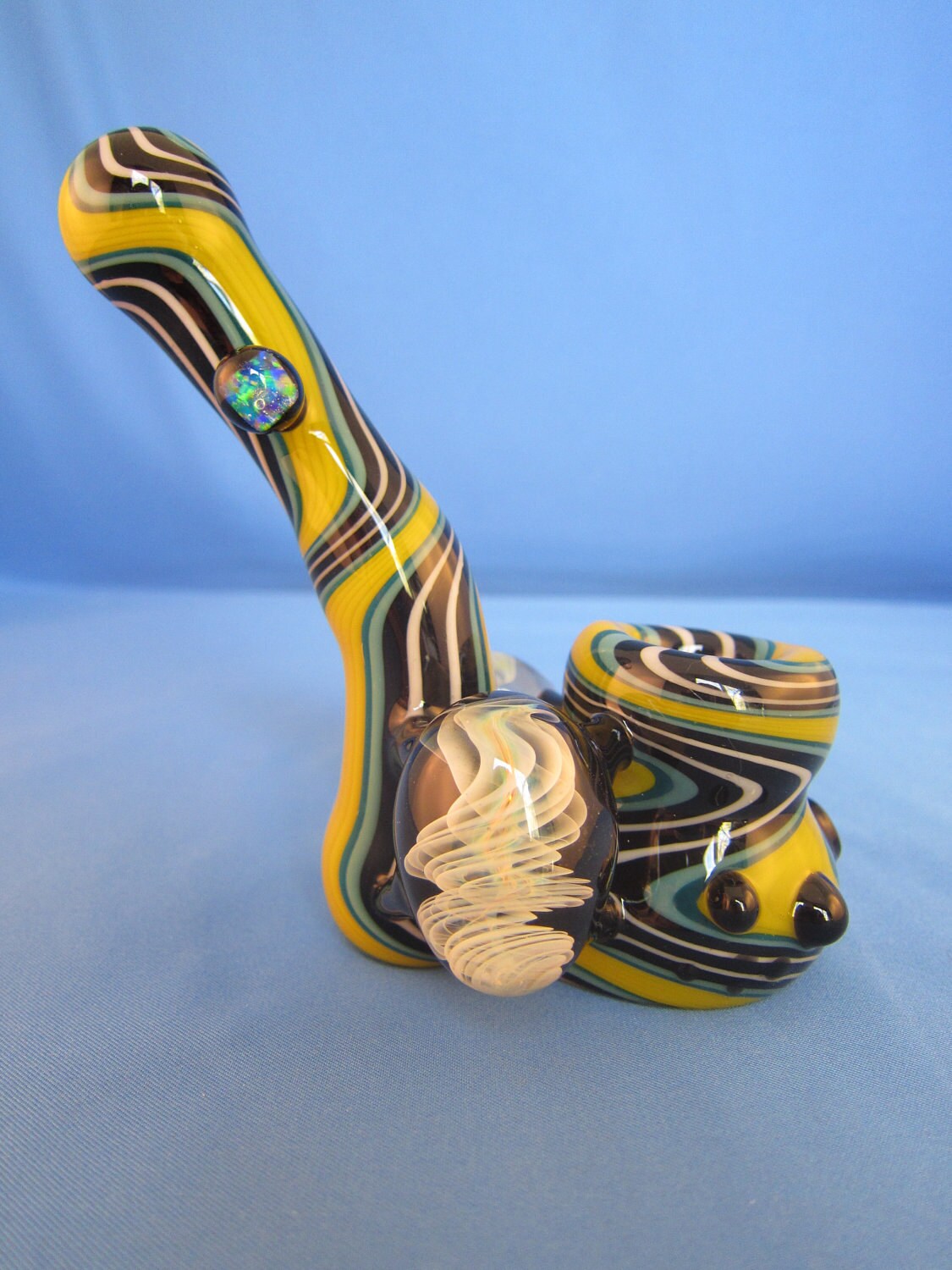 Hand Blown Glass Tobacco Pipe