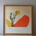reserved for Jude...vintage framed Jillian Field serigraph