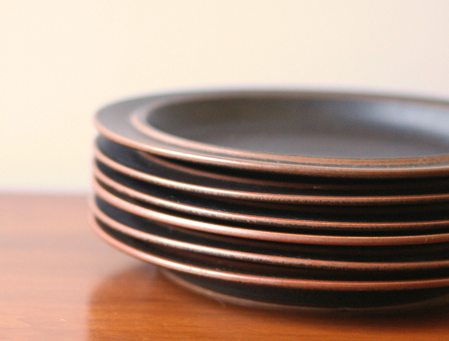 set of 6 Arabia of Finland Ruska 10 inch dinner plates very