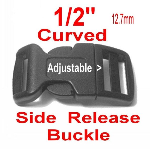 CURVED Side Release 50 BUCKLES 1/2 INCH Adjustable