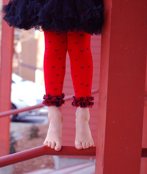Items Similar To Queen Of Hearts Footless Tights Fairy Leggings Choose