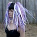 Purple Foam Spikes and Gears CyberLox Crin Hair Falls by mtcoffinz