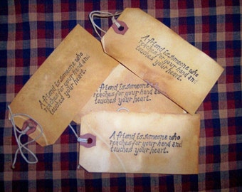 Primitive tags | Etsy