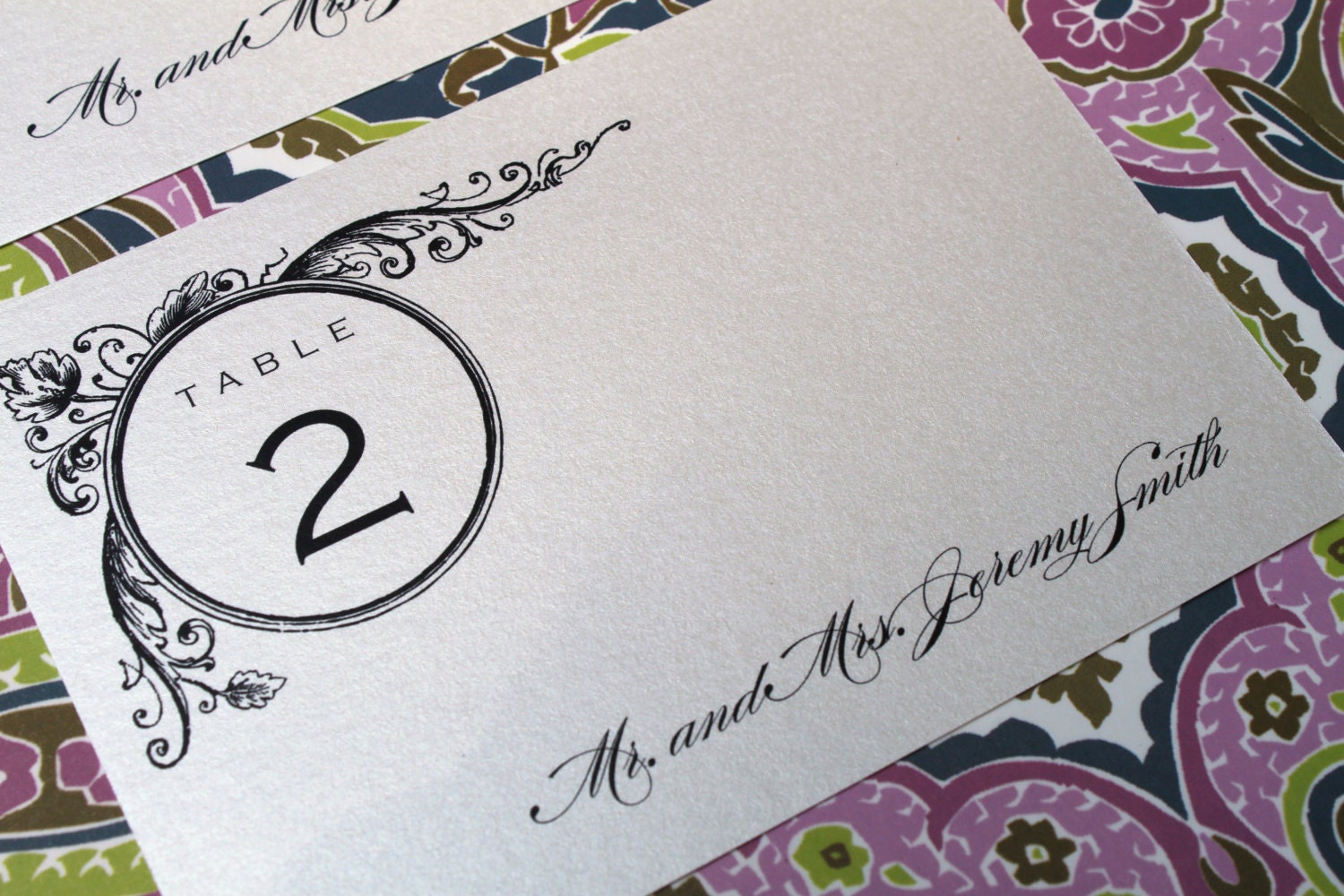 Place Cards, Vintage Place Cards, Flourish, Old World, Script Font ...