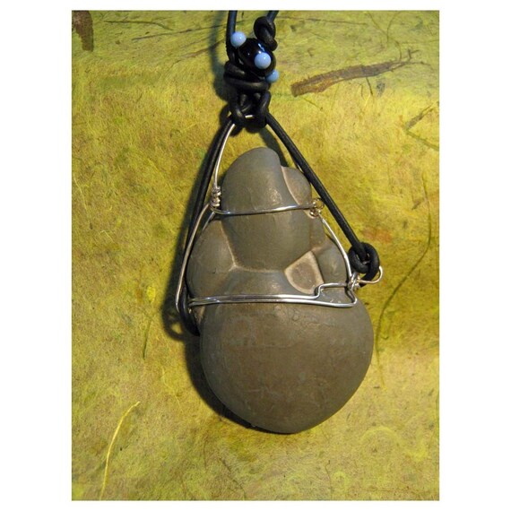 Motherhood Pendant Algonquin Stone Fossil Concretion by crudeco