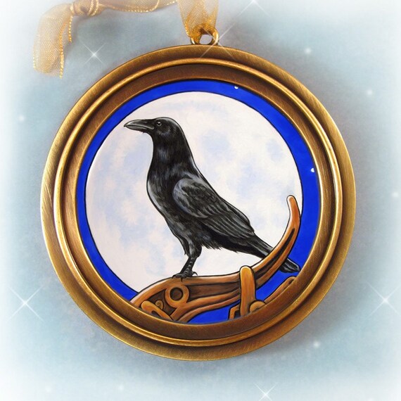 Crow Raven Medieval Nordic Framed Fine Art Print