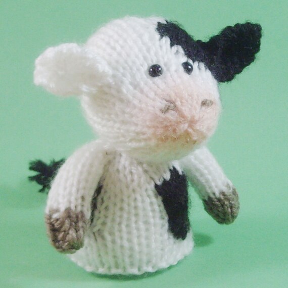 Cow Toy Knitting Pattern PDF