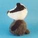 Badger Toy Knitting Pattern PDF