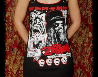 Rob Zombie Horror Industrial Rock Mini Dress S M L XL