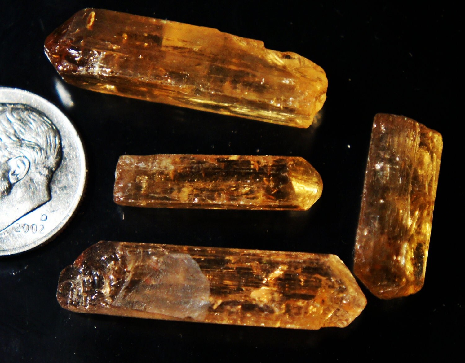imperial topaz from brazil 10 grams 100% terminated by AllinGem333