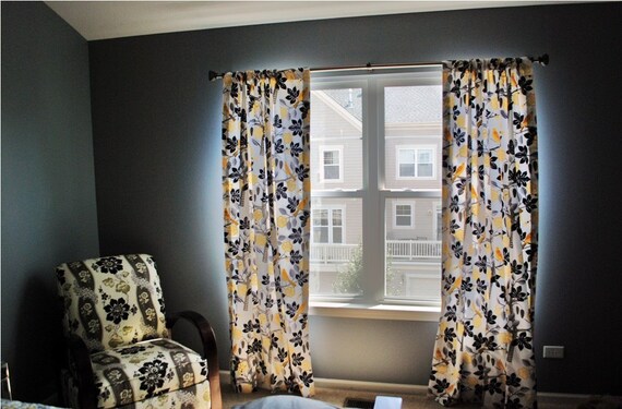 Items similar to Drapery Curtain Panel Custom 84 Inch Lined made with ...