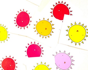 Popular items for sun stickers on Etsy