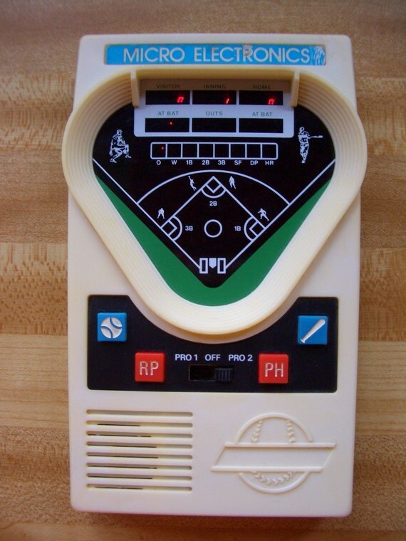 Items similar to Vintage Tandy 2 Player Handheld Baseball Game on Etsy