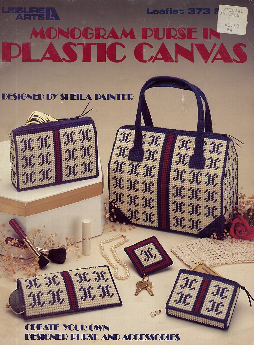 Plastic Canvas Monogram Purse Pattern Purse Accessories